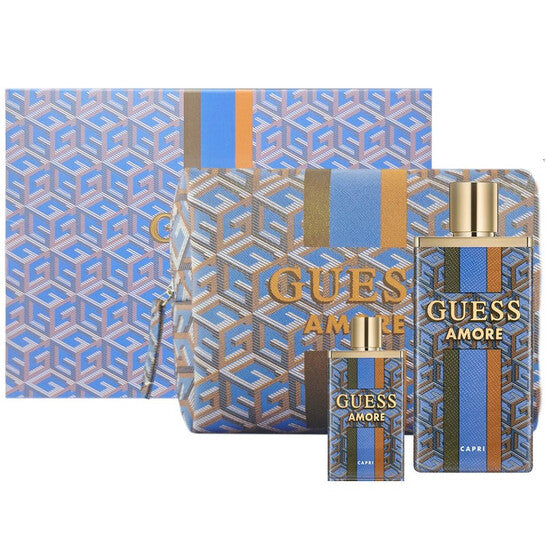 Guess Amore Capri Eau De Toilette 3-Piece Gift Set for Unisex – Perfume ...